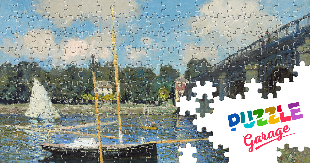 Claude Monet: "The Bridge at Argenteuil" Jigsaw Puzzle (Art ...