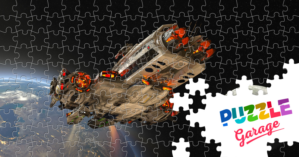 Spaceship flight Jigsaw Puzzle (Space, Cosmonautics) | Puzzle Garage