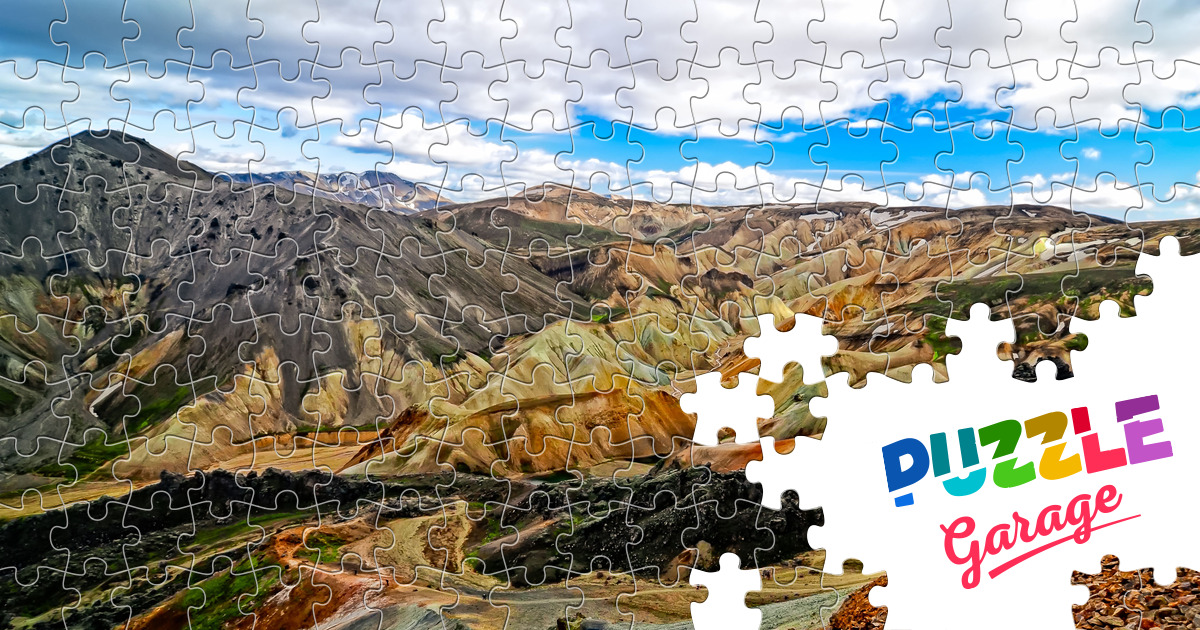 Landmannalaugar mountains Jigsaw Puzzle (Countries, Iceland) | Puzzle ...
