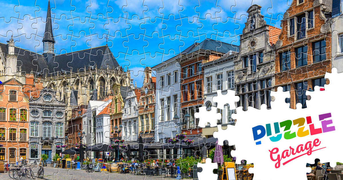 Mechelen streets Jigsaw Puzzle (Countries, Belgium) | Puzzle Garage