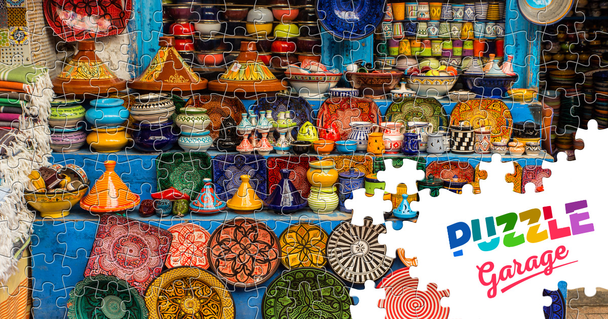 Moroccan souvenirs Jigsaw Puzzle (Countries, Morocco) | Puzzle Garage