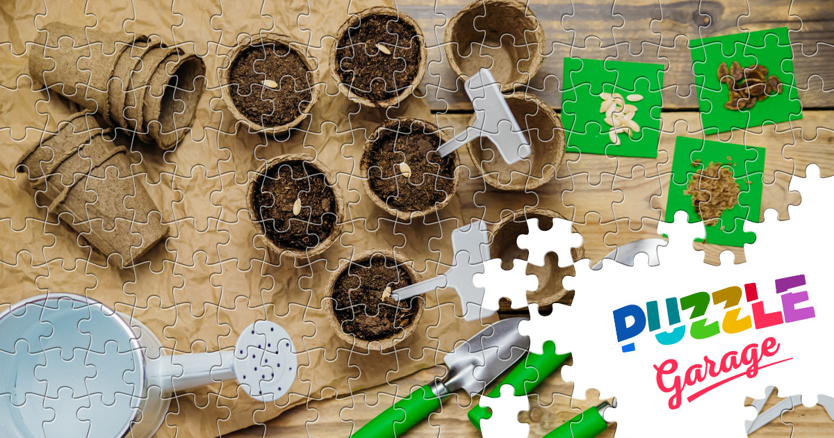 Seeds and gardening tools Jigsaw Puzzle (Stuff, Tools) | Puzzle Garage