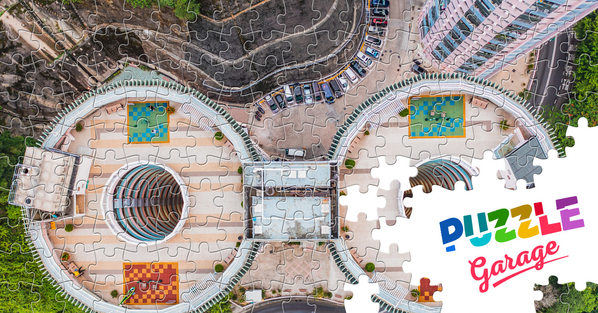 Top view of the residential complex Jigsaw Puzzle (Other, Aerial view ...