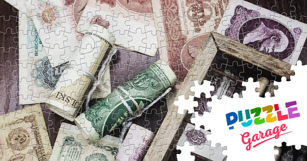 Old money and bills Jigsaw Puzzle (Other, Money) | Puzzle Garage