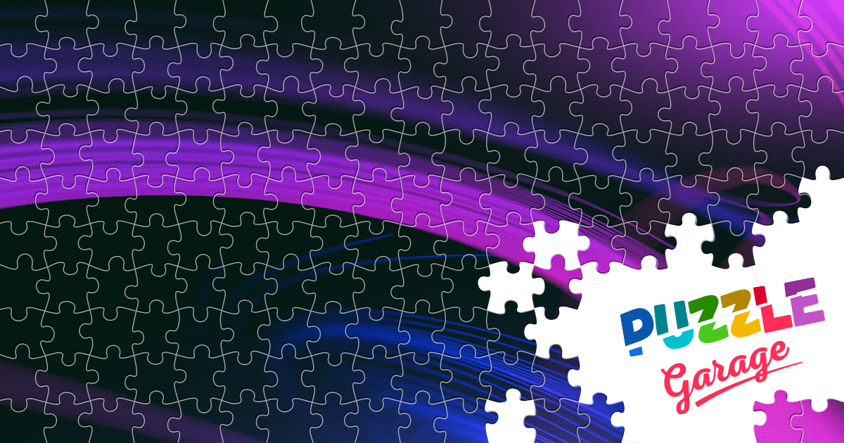 3D Abstraction: Purple Reflection Jigsaw Puzzle (Other, Abstraction ...