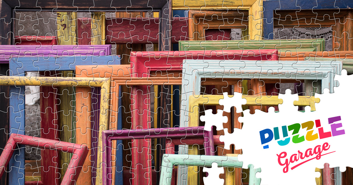 Colored Picture Frames Jigsaw Puzzle Other Collecting Puzzle Garage