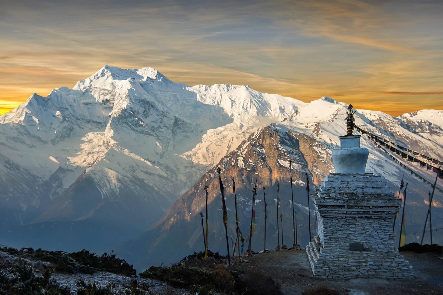 Dawn in the Annapurna Mountains Jigsaw Puzzle (Countries, Nepal ...