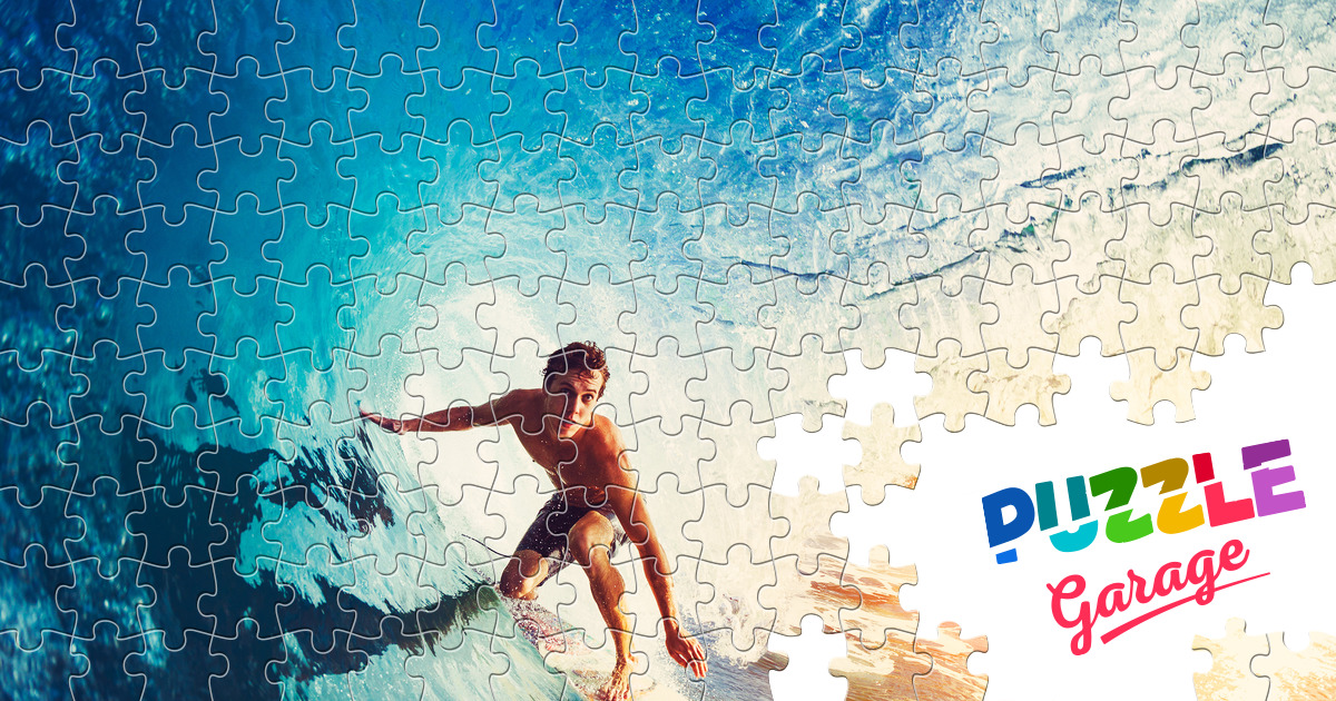 Surfer Jigsaw Puzzle (Nature, Seas and Oceans) | Puzzle Garage