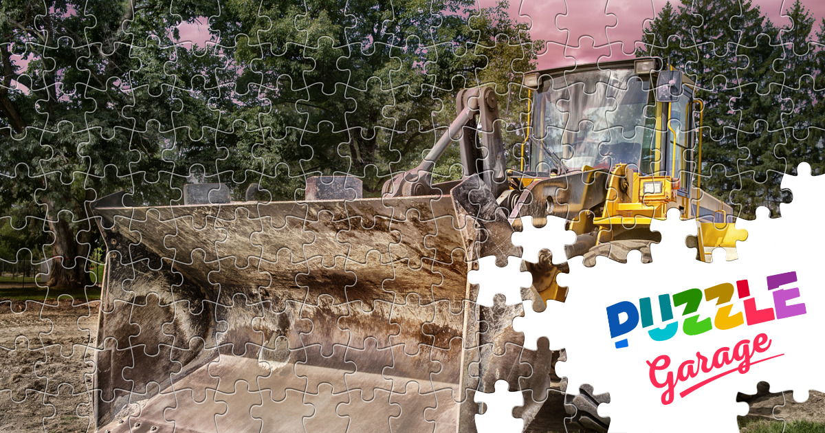 Tractor with bulldozer equipment Jigsaw Puzzle (Technics, Special ...