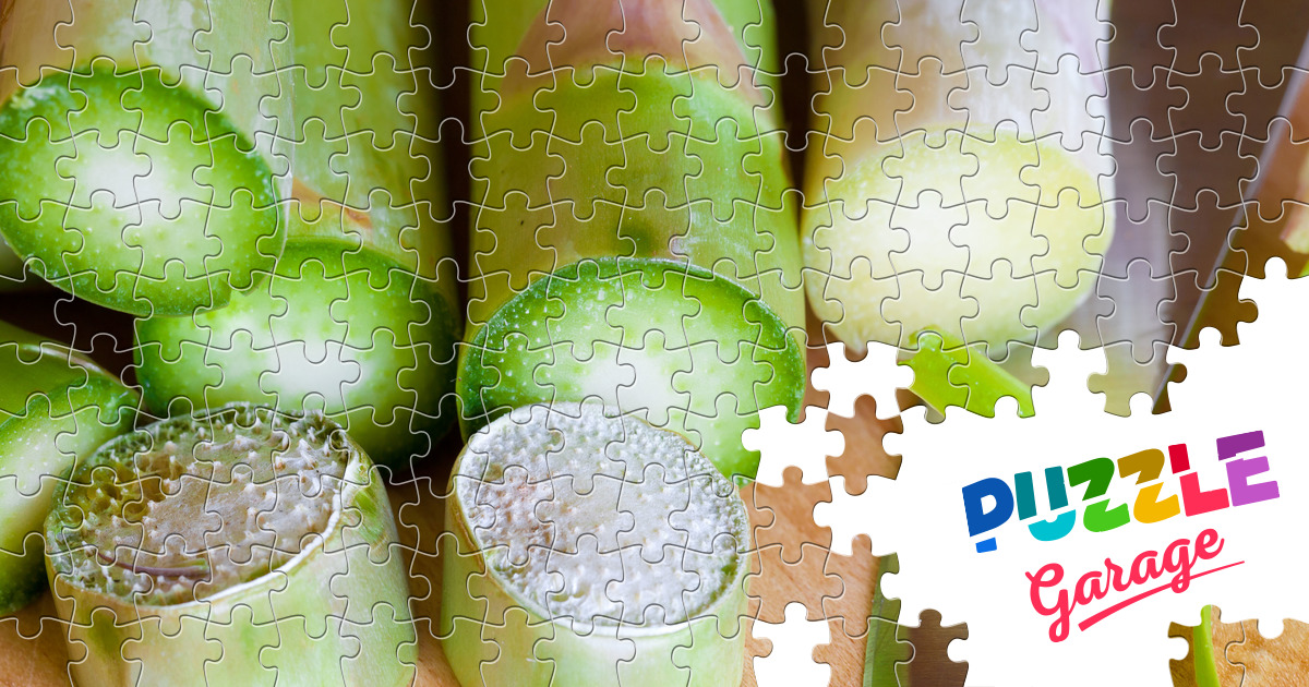 Sliced green asparagus Jigsaw Puzzle (Plants, Vegetables) | Puzzle Garage