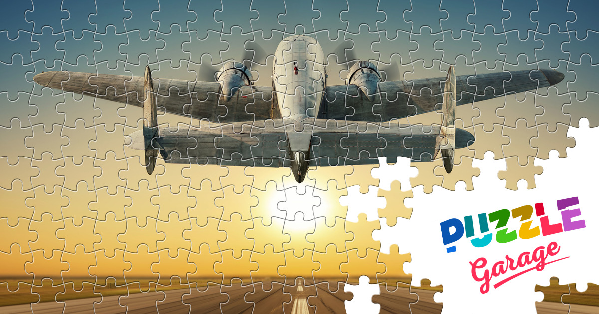 Airplane takeoff Jigsaw Puzzle (Technics, Aviation) | Puzzle Garage