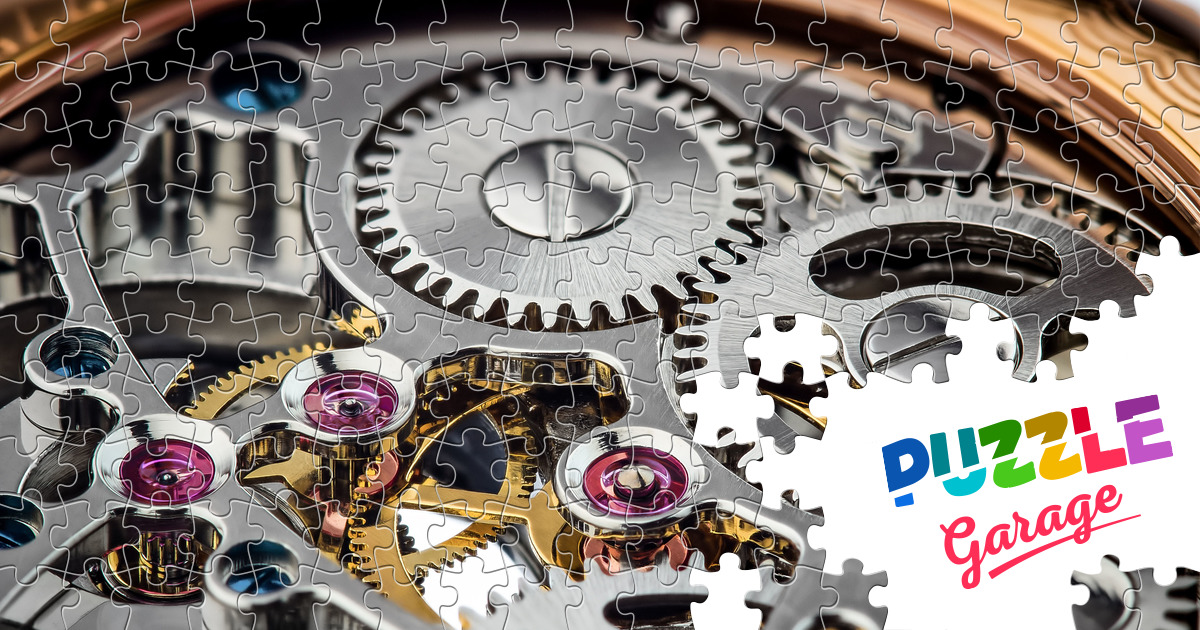 Clockwork macro photo Jigsaw Puzzle (Stuff, Watches) | Puzzle Garage