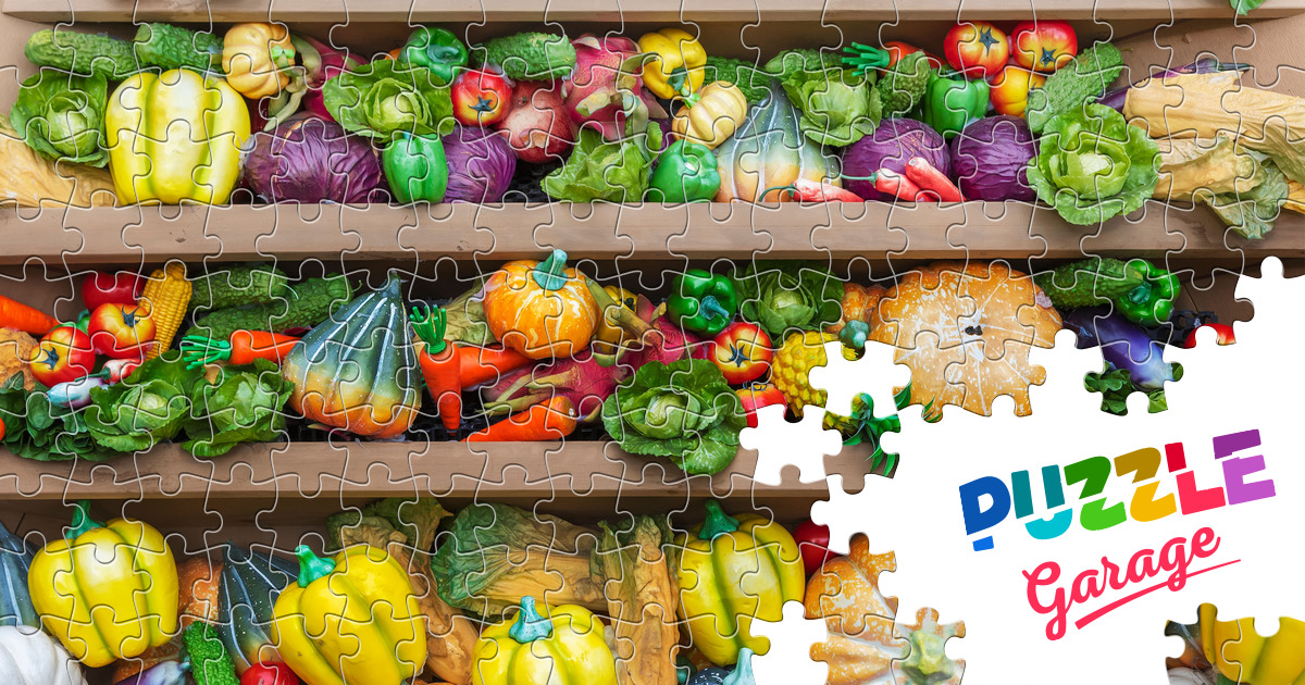 Models of fruits and vegetables Jigsaw Puzzle (Plants, Vegetables ...