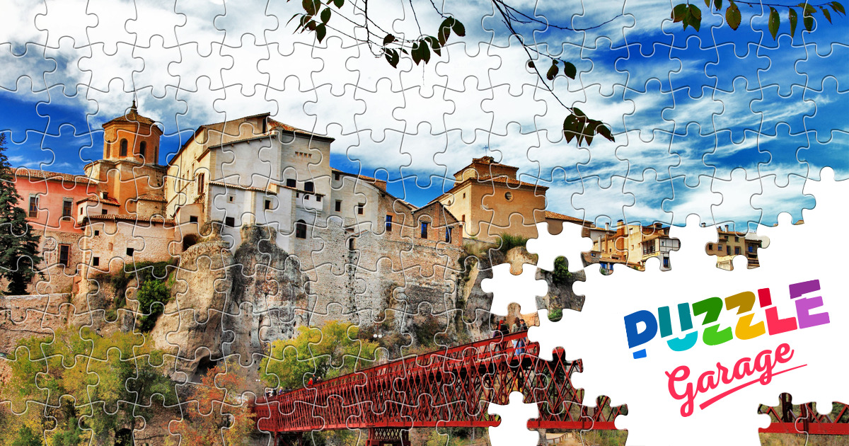 Iron bridge in Cuenca Jigsaw Puzzle (Countries, Spain) | Puzzle Garage