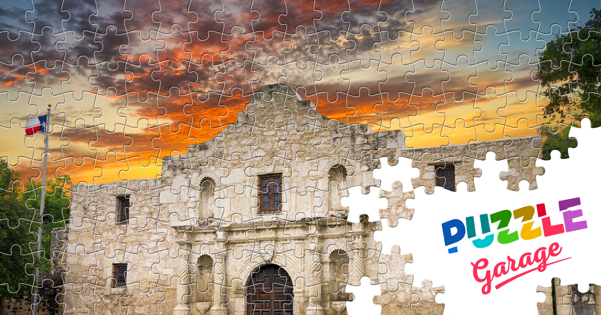 Alamo Mission in San Antonio Jigsaw Puzzle (Countries, USA) | Puzzle Garage