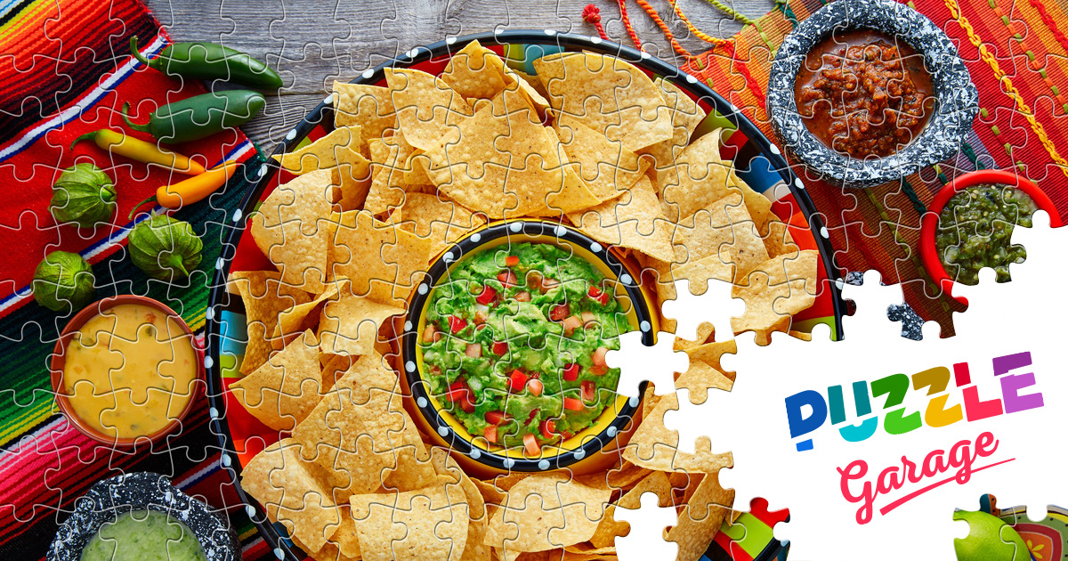 Guacamole and nachos Jigsaw Puzzle (Home, Food) | Puzzle Garage