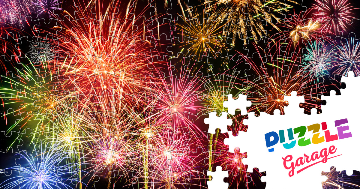 Fireworks celebration Jigsaw Puzzle (Holidays, New Year) | Puzzle Garage
