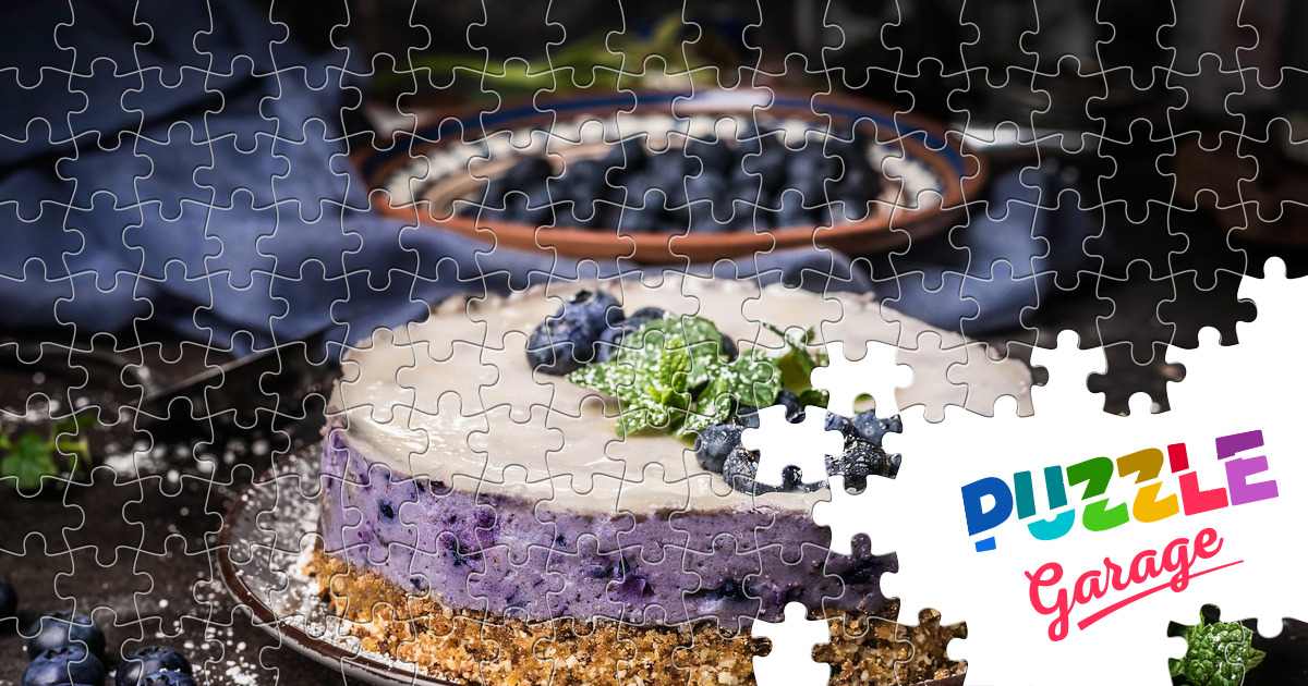 Blueberry cheesecake Jigsaw Puzzle (Home, Food) | Puzzle Garage
