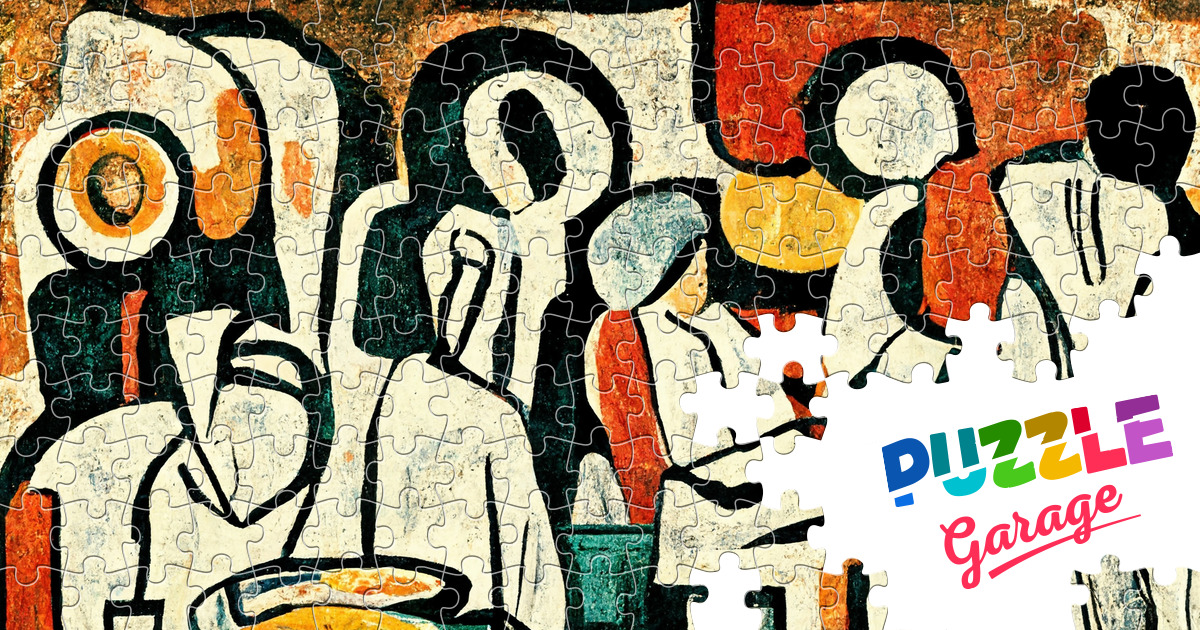 Abstraction with people Jigsaw Puzzle (Other, Abstraction) | Puzzle Garage