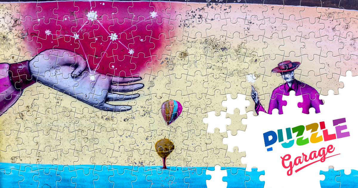 Abstract color graffiti Jigsaw Puzzle (Art, Graffiti) | Puzzle Garage