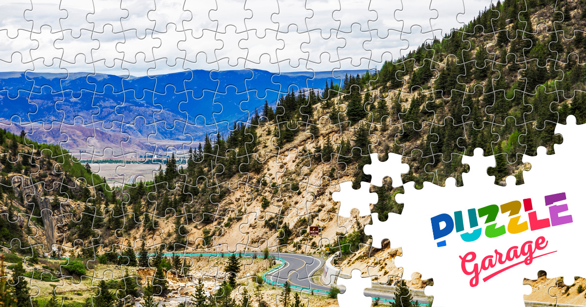 Road in the mountains Jigsaw Puzzle (Architecture, Roads) | Puzzle Garage