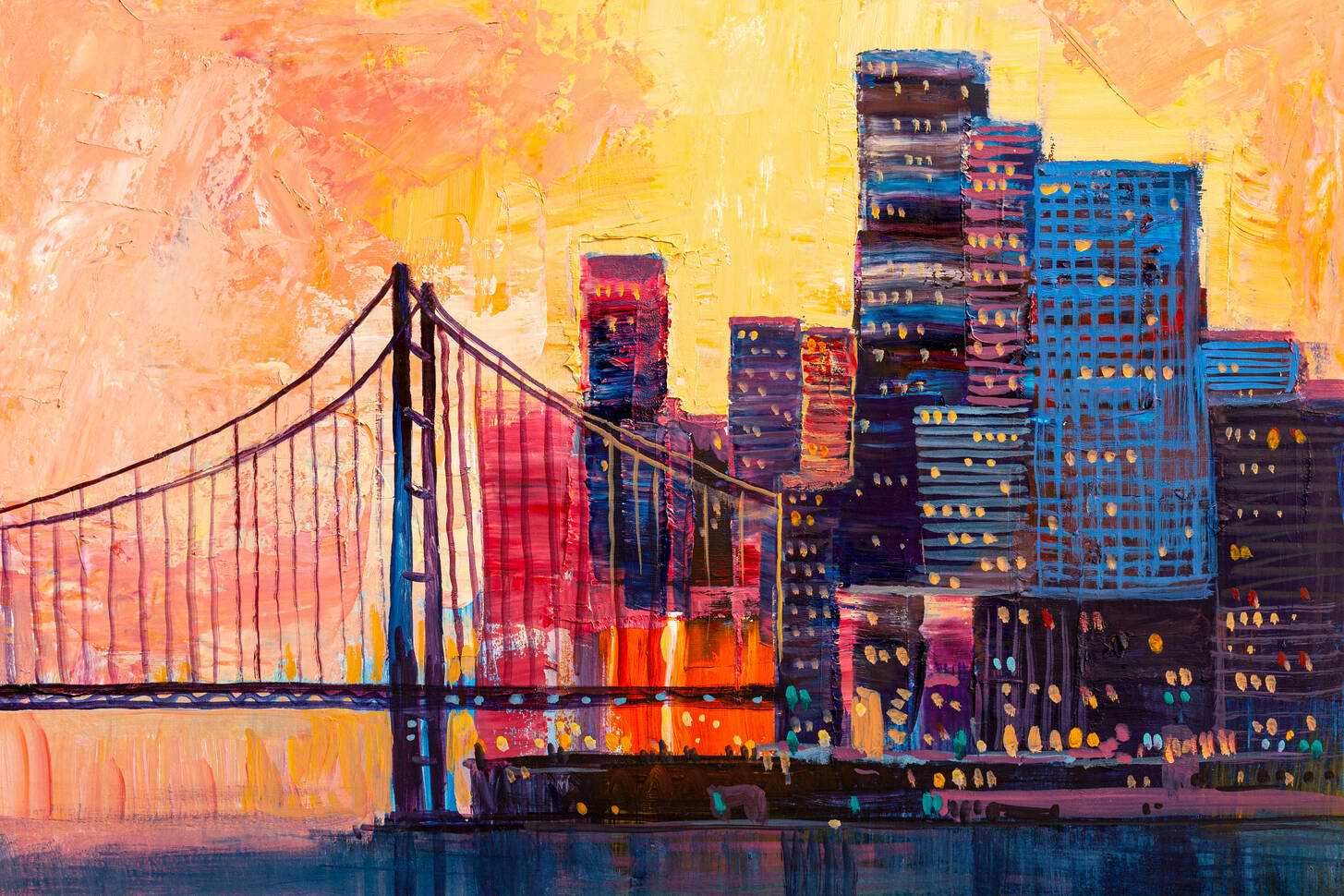 Abstract city Jigsaw Puzzle (Art, Painting) | Puzzle Garage