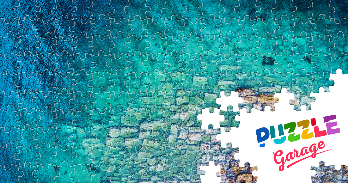 Stones in the sea Jigsaw Puzzle (Nature, Seas and Oceans) | Puzzle Garage