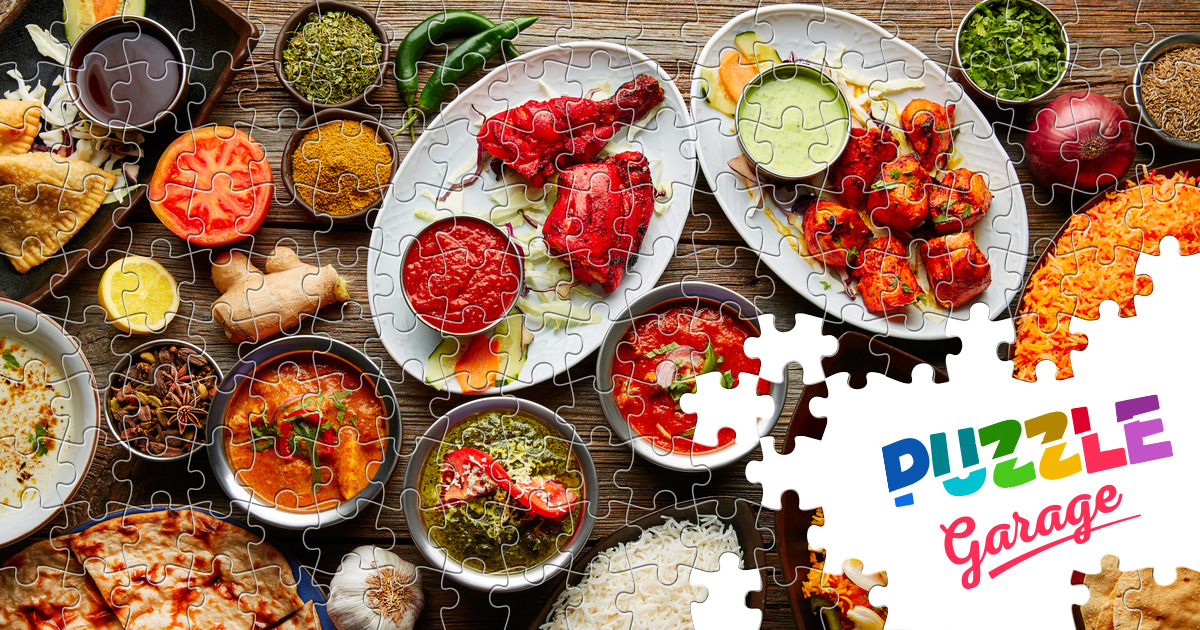 Indian food Jigsaw Puzzle (Home, Food) | Puzzle Garage