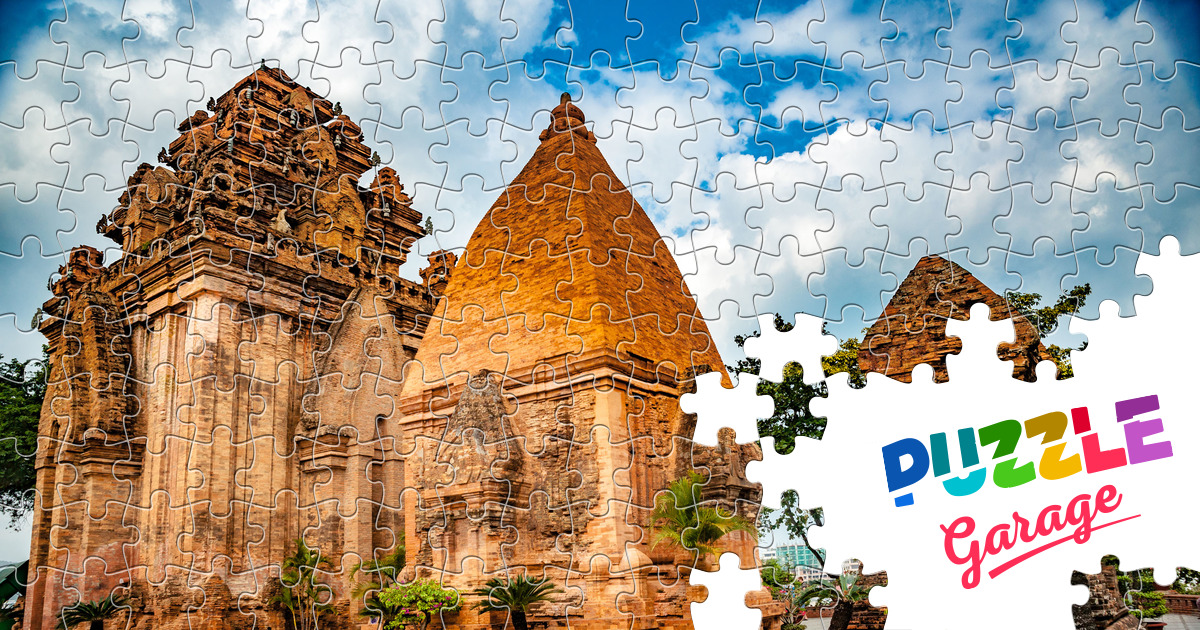 Temple complex Ponagar Jigsaw Puzzle (Countries, Vietnam) | Puzzle Garage