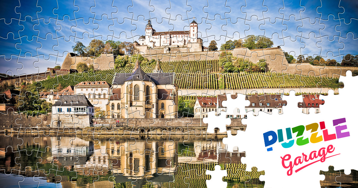 Würzburg embankment and Marienberg fortress Jigsaw Puzzle (Countries ...