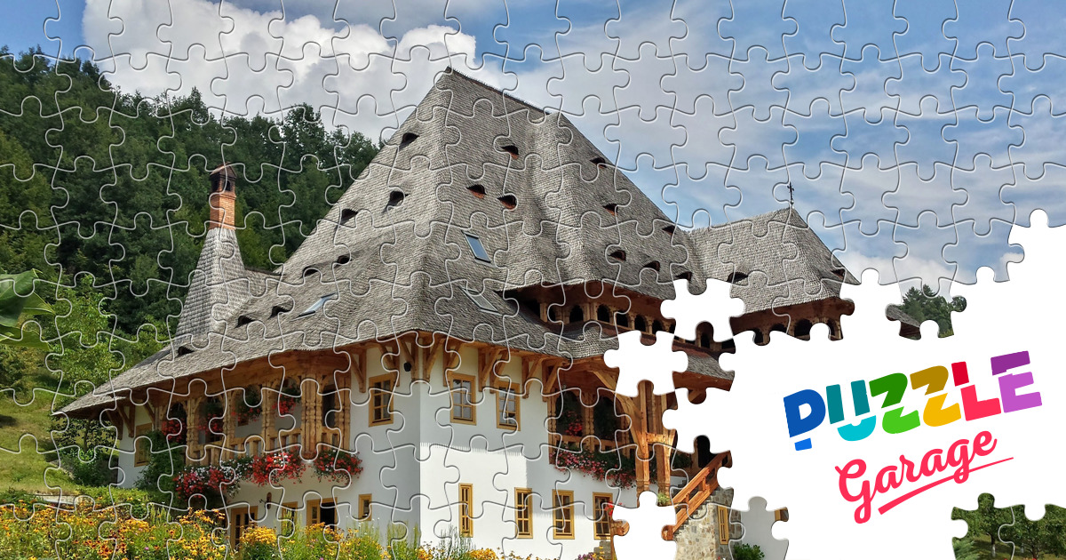 Barsana monastery in Romania Jigsaw Puzzle (Architecture, Temples ...