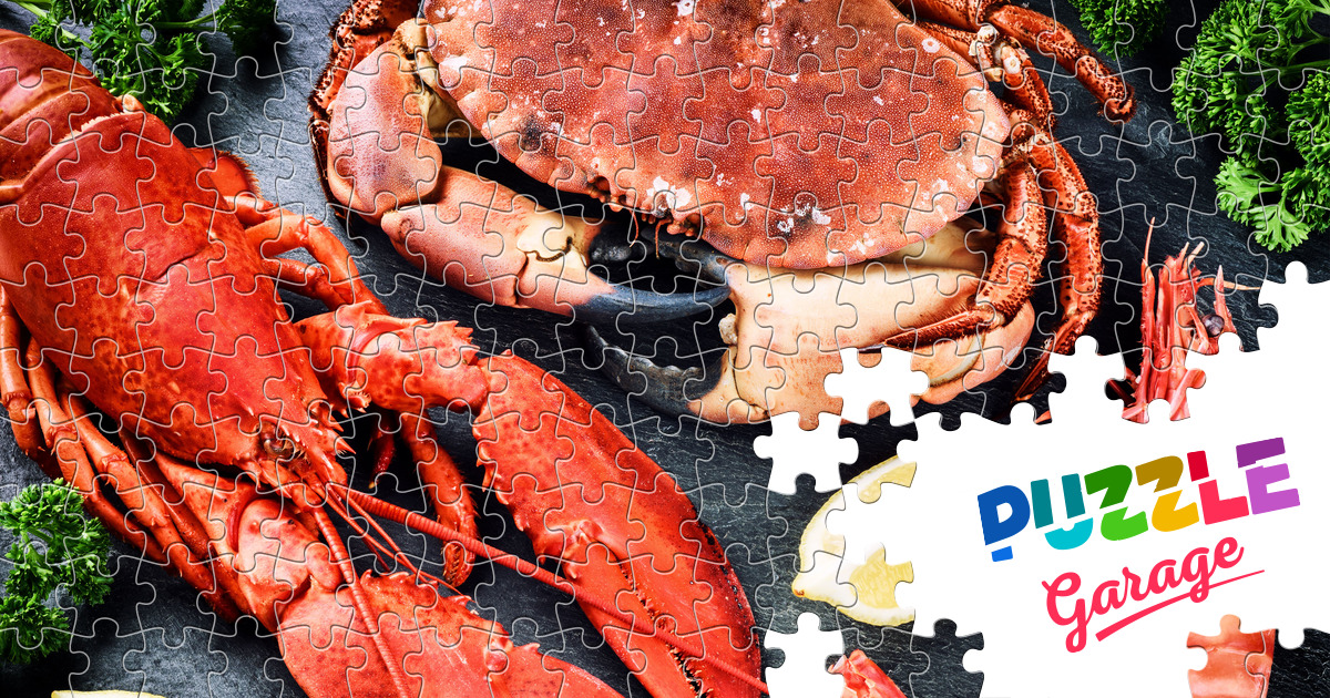 Crab, shrimp and lobster Jigsaw Puzzle (Home, Food) | Puzzle Garage