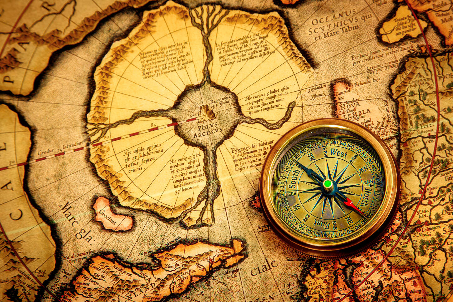 Compass and old map Jigsaw Puzzle (History, Maps) | Puzzle Garage