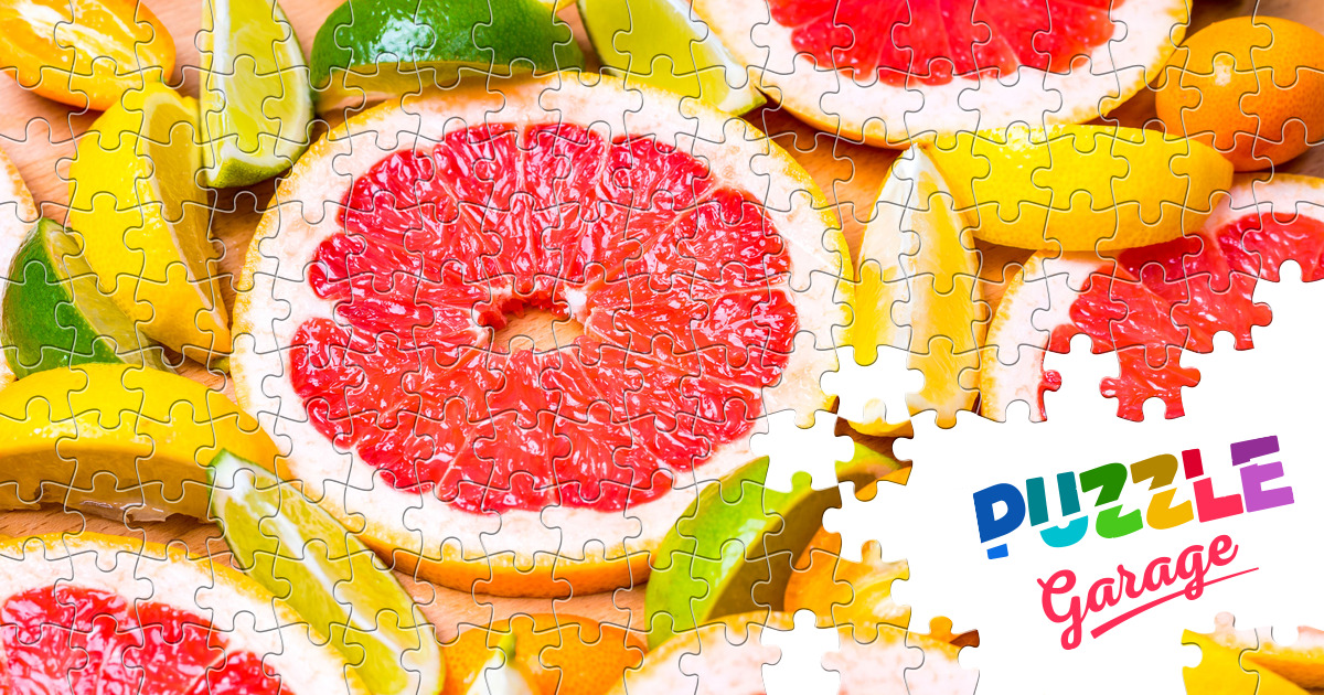 Grapefruit, lime and lemon slices Jigsaw Puzzle (Plants, Fruits ...