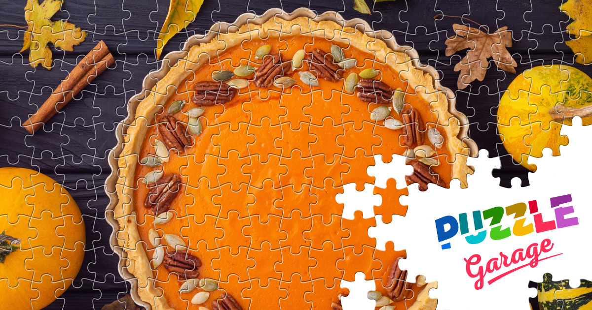 Pie and pumpkins Jigsaw Puzzle (Home, Food) | Puzzle Garage