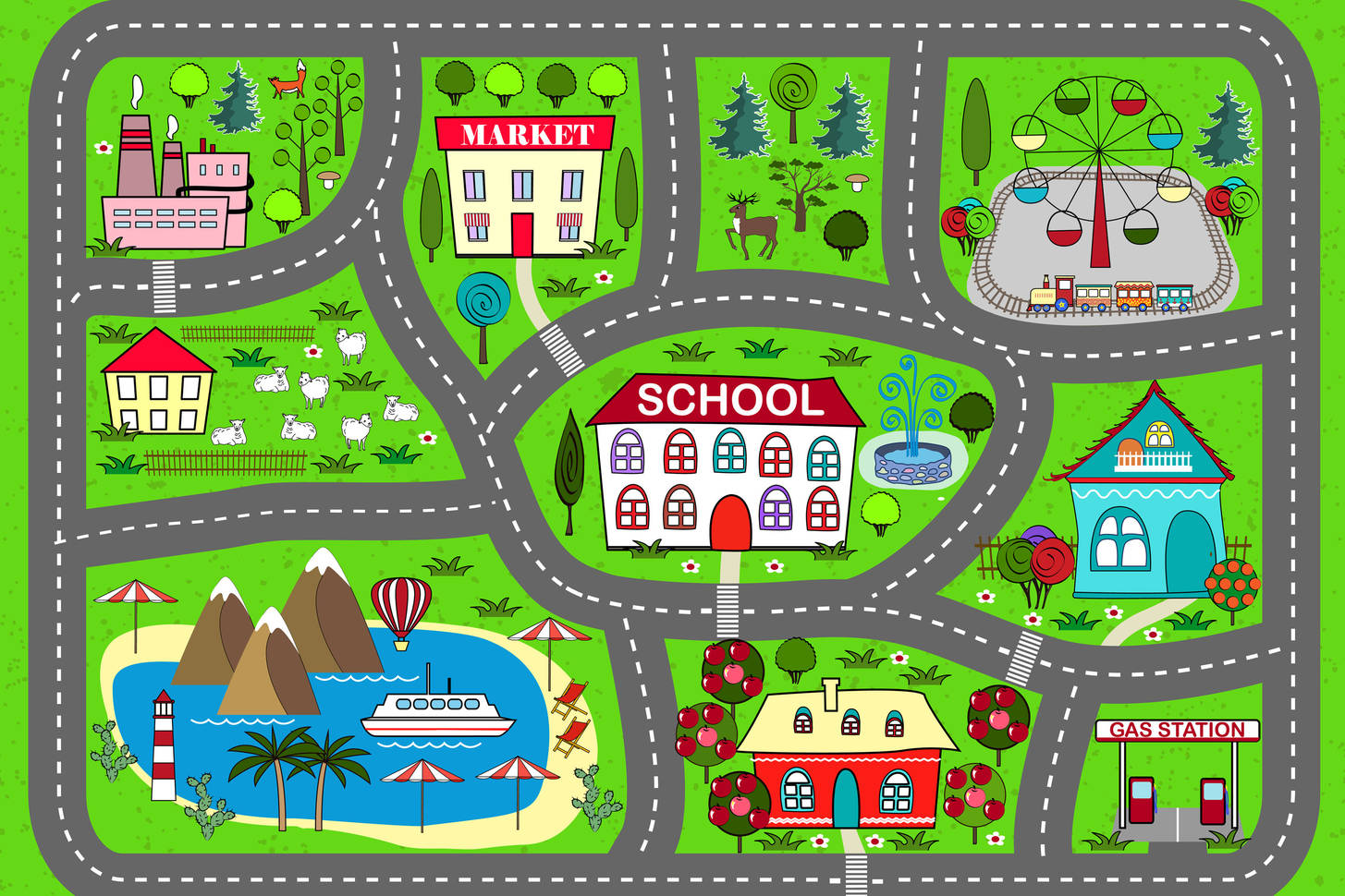 City highway Jigsaw Puzzle (For children, Educational) | Puzzle Garage