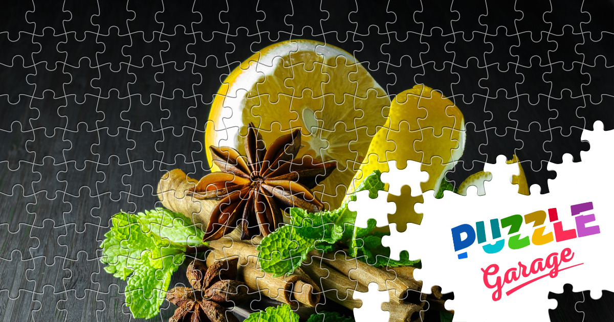 Lemon, mint and cardamom Jigsaw Puzzle (Plants, Fruits) | Puzzle Garage