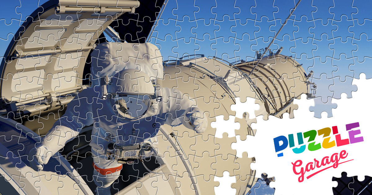 Astronaut goes into outer space Jigsaw Puzzle (Space, Cosmonautics ...