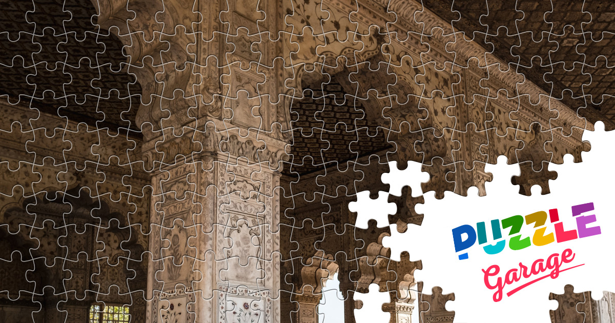 Temple columns Jigsaw Puzzle (Countries, India) | Puzzle Garage