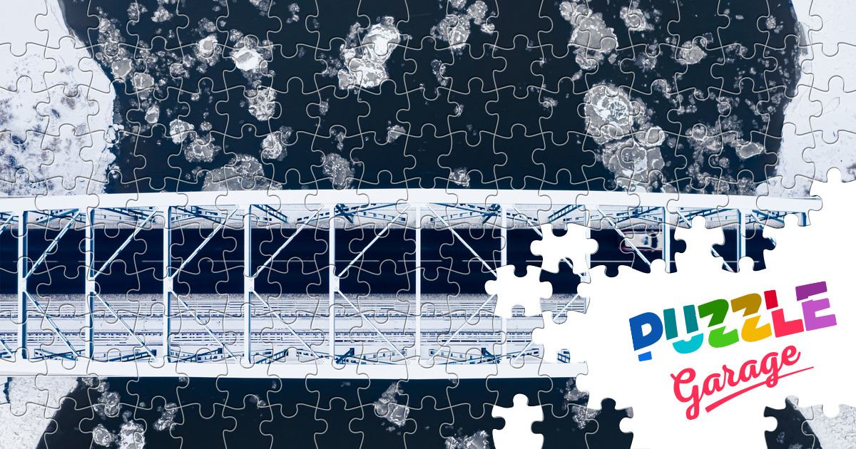 Top view of the bridge Jigsaw Puzzle (Other, Aerial view) | Puzzle Garage