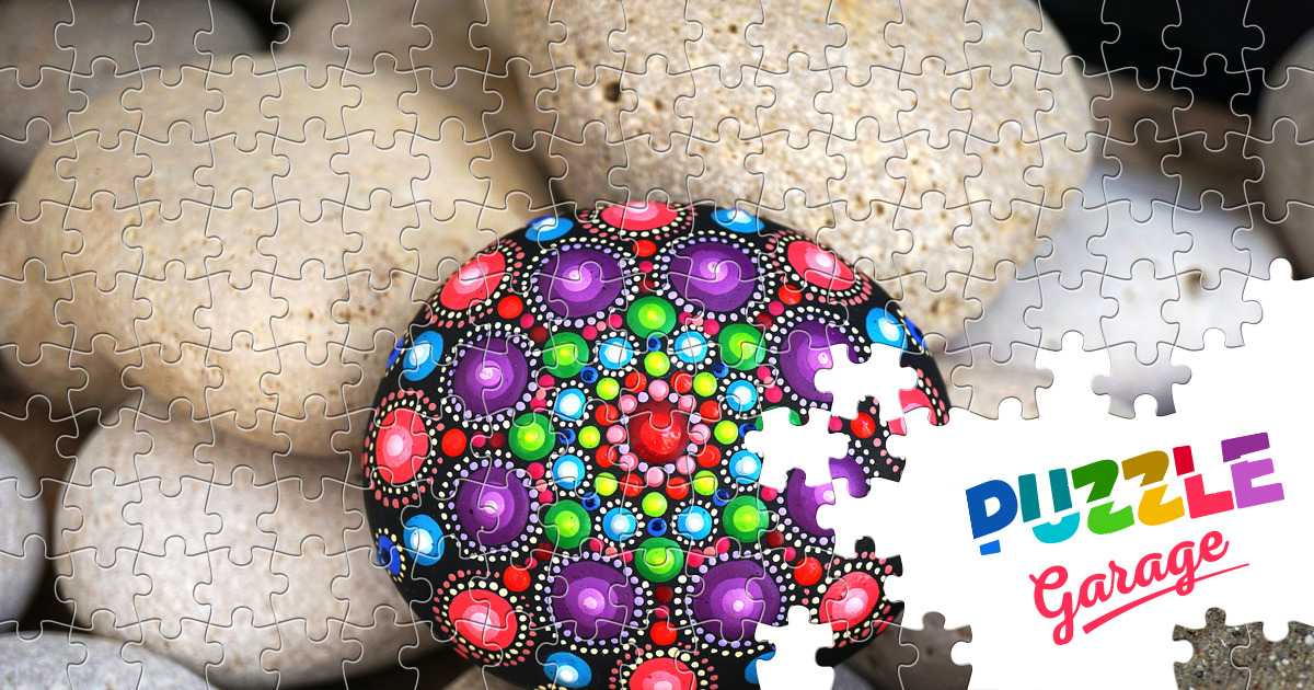 Mandala on stones Jigsaw Puzzle (Home, Needlework) | Puzzle Garage