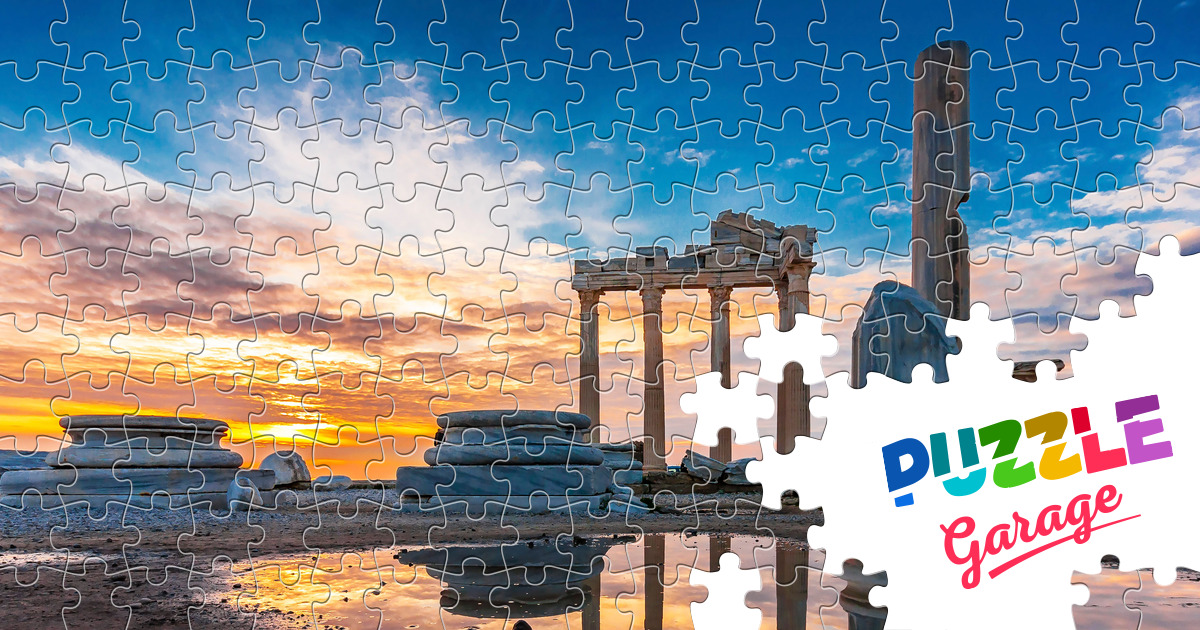 Temple of Apollo in Side Jigsaw Puzzle (Countries, Turkey) | Puzzle Garage
