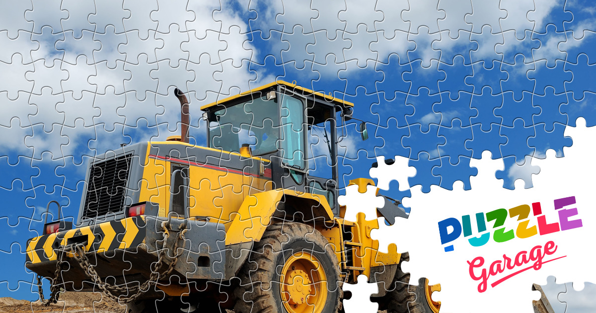Bulldozer on the road Jigsaw Puzzle (Technics, Special machinery ...