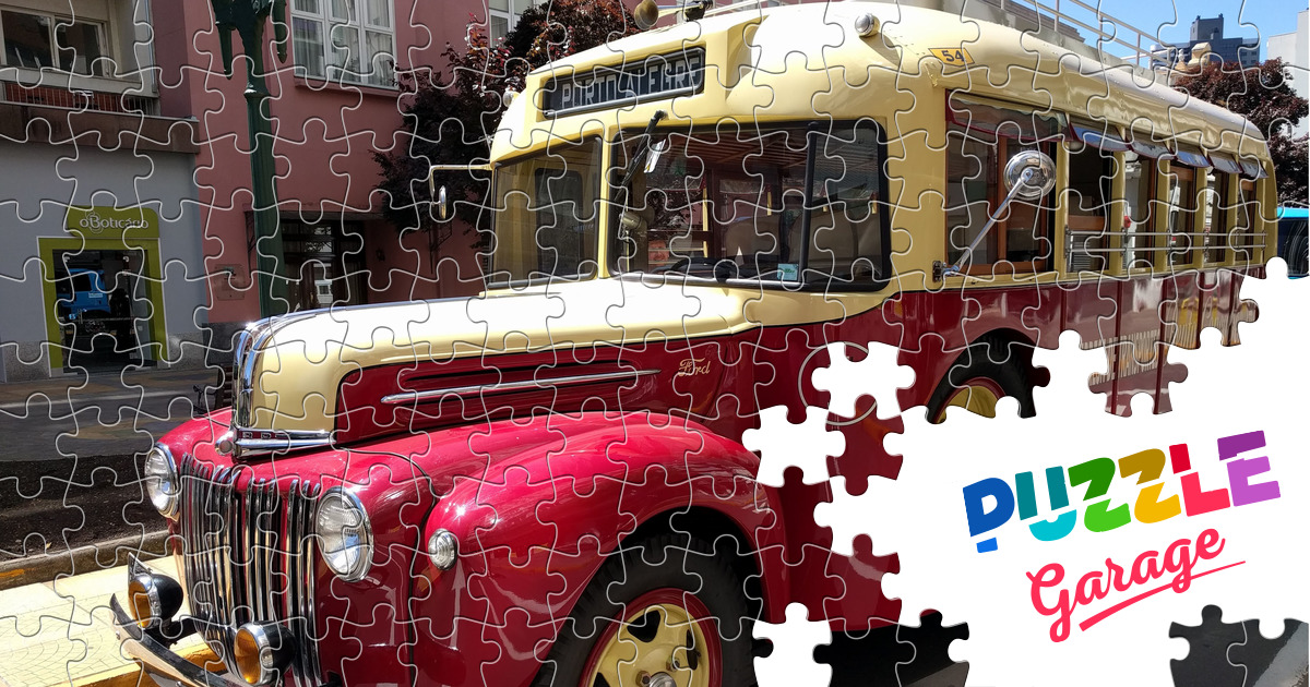Old city bus Jigsaw Puzzle (Technics, Public transport) | Puzzle Garage