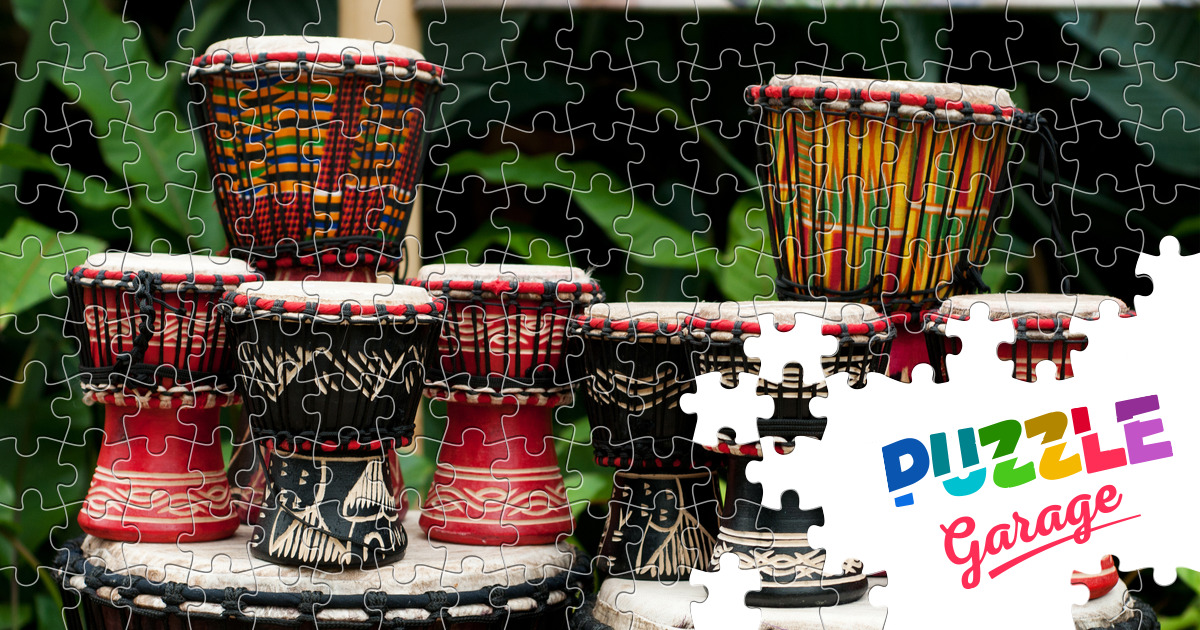 African drums there-there Jigsaw Puzzle (Stuff, Tools) | Puzzle Garage