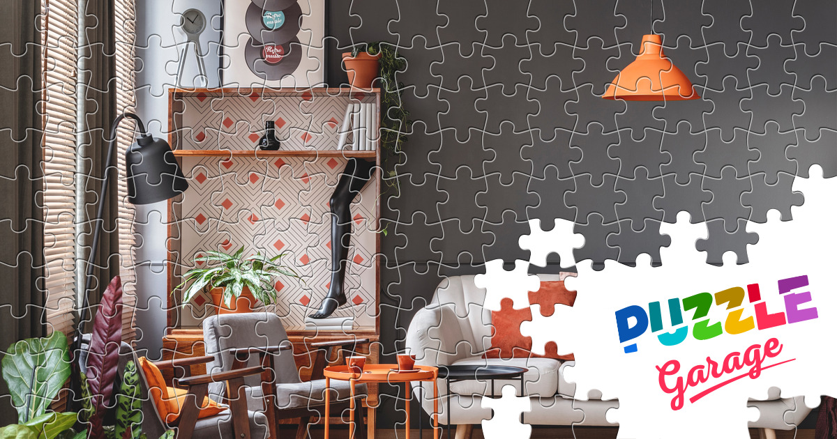 Vintage living room Jigsaw Puzzle (Home, Interiors) | Puzzle Garage