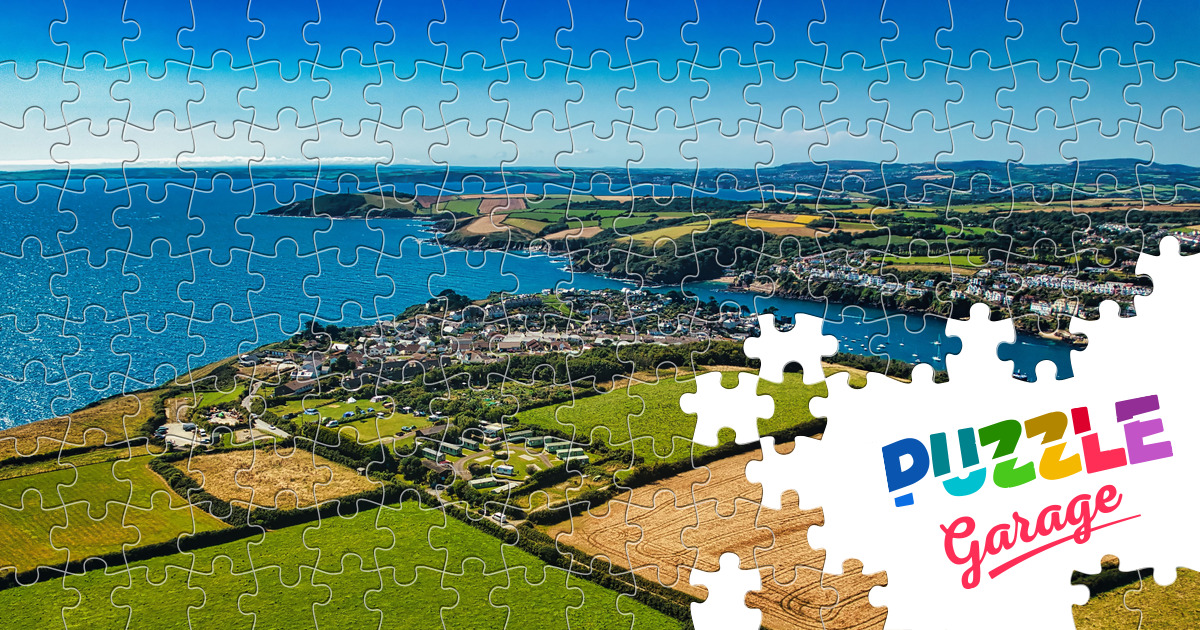 Fields and villages in Cornwall Jigsaw Puzzle (Countries, Great Britain ...