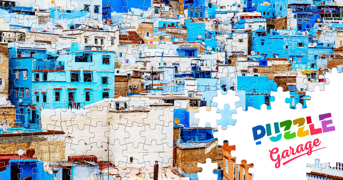 Chefchaouen, Morocco Jigsaw Puzzle (Countries, Morocco) | Puzzle Garage