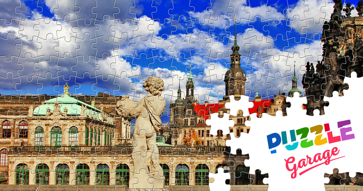 The architectural complex of palace buildings - Zwinger Jigsaw Puzzle ...