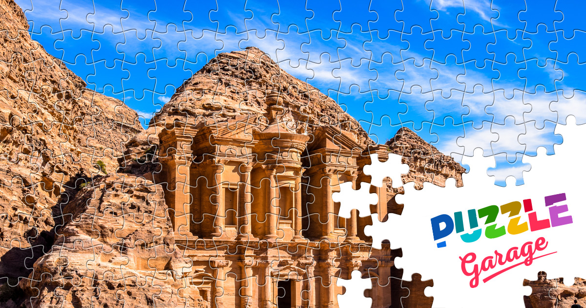 Rock Temple Ad-Deir Jigsaw Puzzle (Architecture, Temples) | Puzzle Garage